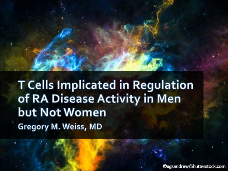 T Cells Implicated in Regulation of RA Disease Activity in Men but Not ...