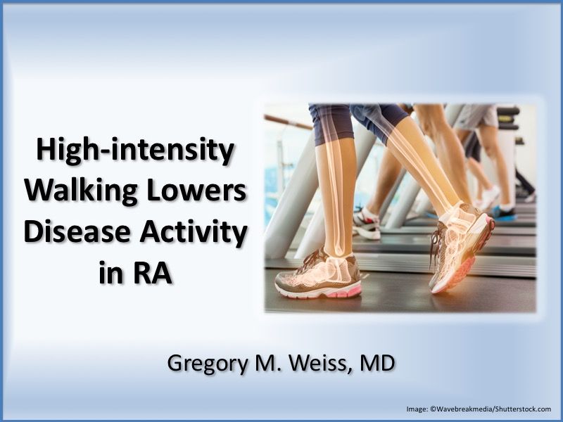 High-intensity Walking Lowers Disease Activity in Rheumatoid Arthritis