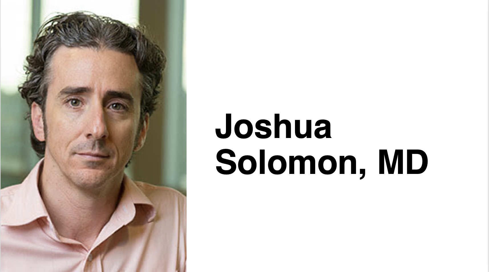 Joshua Solomon, MD: Safety and Efficacy of Pirfenidone in Patients with ...