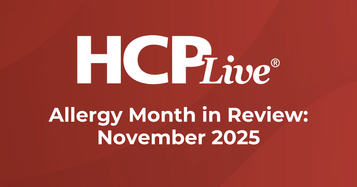 5 Allergy Headlines You Missed in November 2025 | HCPLive