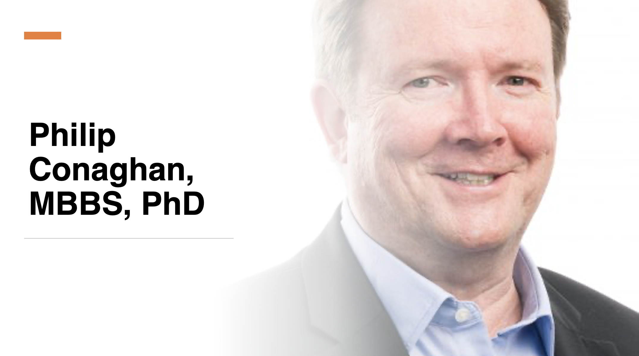 Philip Conaghan, MBBS, PhD: Efficacy of Tanezumab in Patients With ...