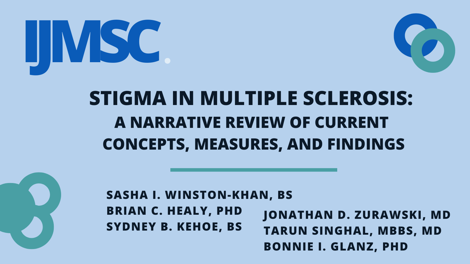 Stigma in Multiple Sclerosis: A Narrative Review of Current Concepts ...