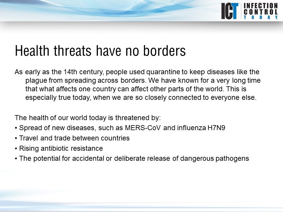 Slide Show: 10 Years of International Health Regulations | Infection ...