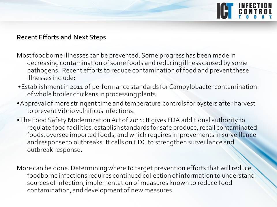 Slide Show: Foodborne Illness Trends | Infection Control Today