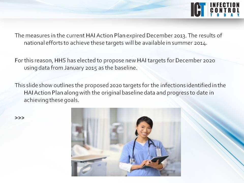 Slide Show: HAI Action Plan 2020 Targets | Infection Control Today