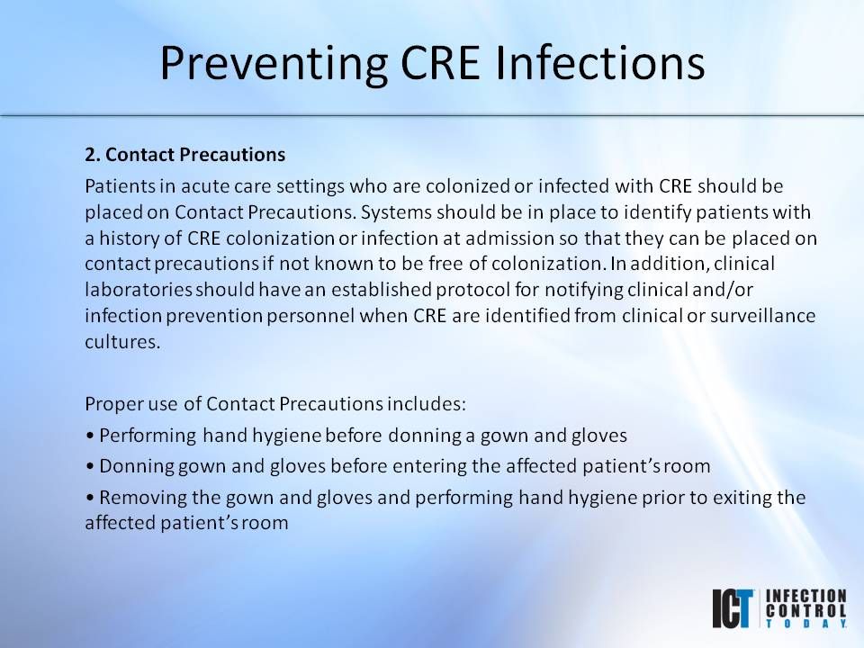 Slide Show: Preventing CRE Infections | Infection Control Today
