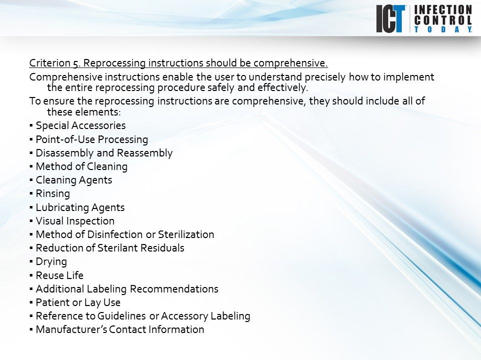 Slide Show: Reprocessing Medical Devices in Healthcare Settings