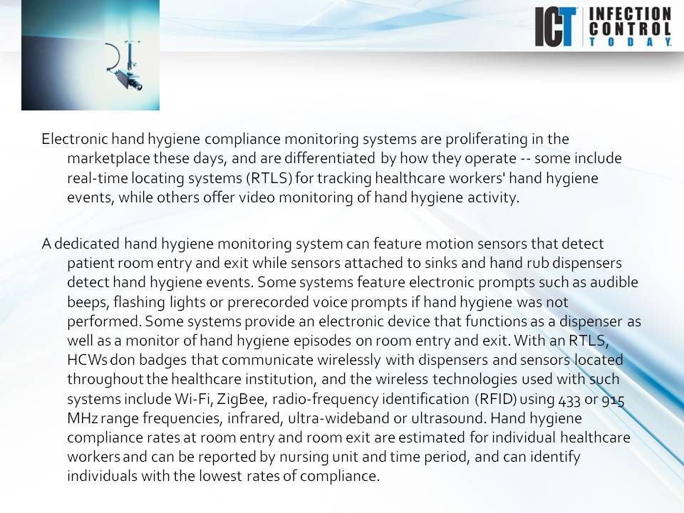 Slide Show: Hand Hygiene Technology