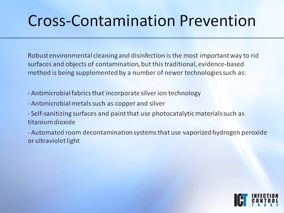 Slide Show: Cross-Contamination Prevention | Infection Control Today