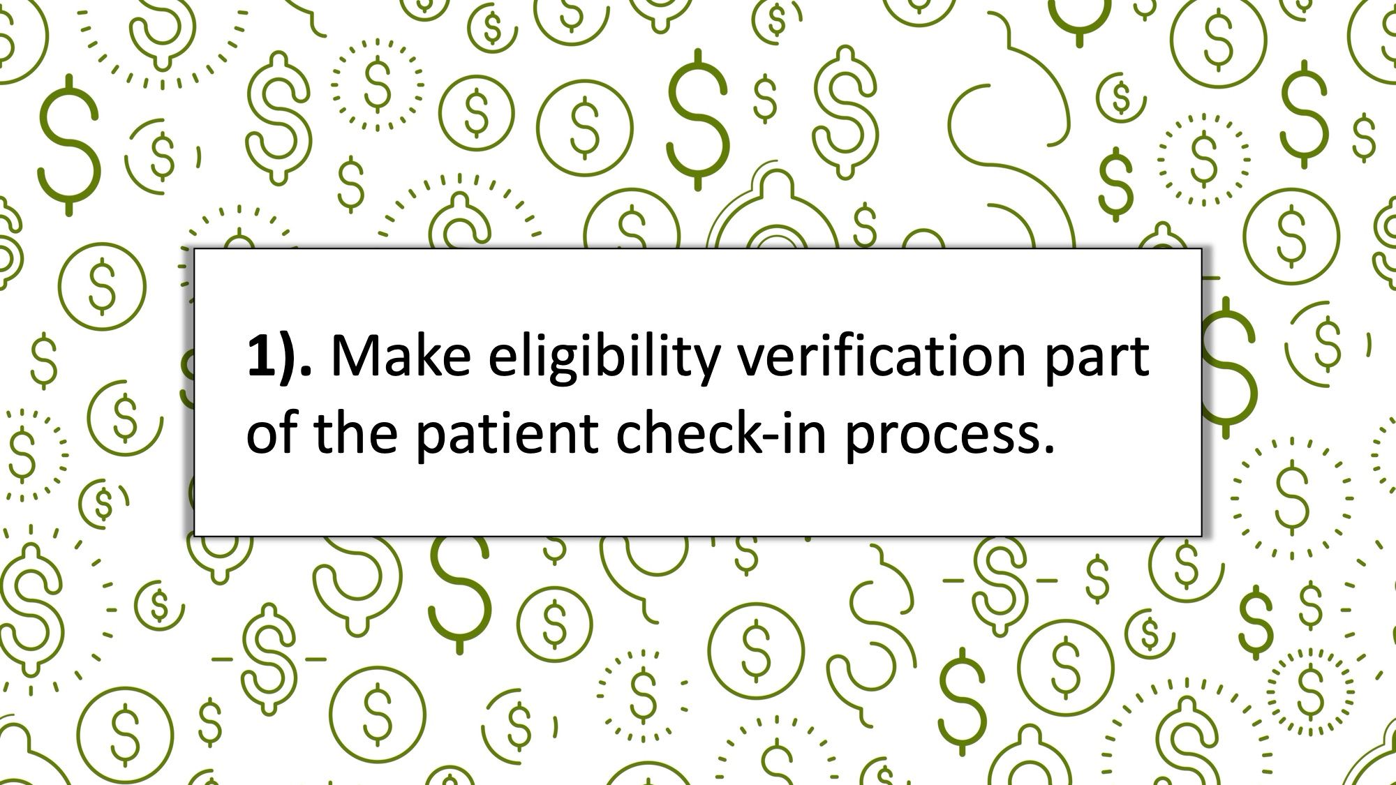 Four strategies to reduce patient balances