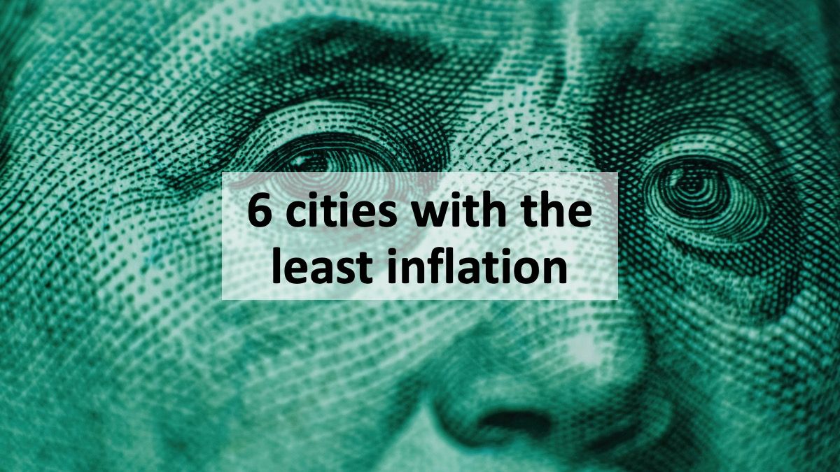 6 cities with the least inflation