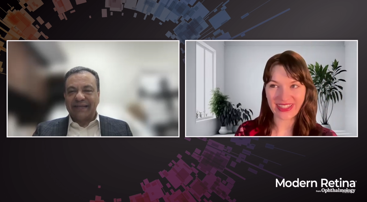 Victor Gonzalez, MD, shares research findings on vision restoration in patients with retinitis ...