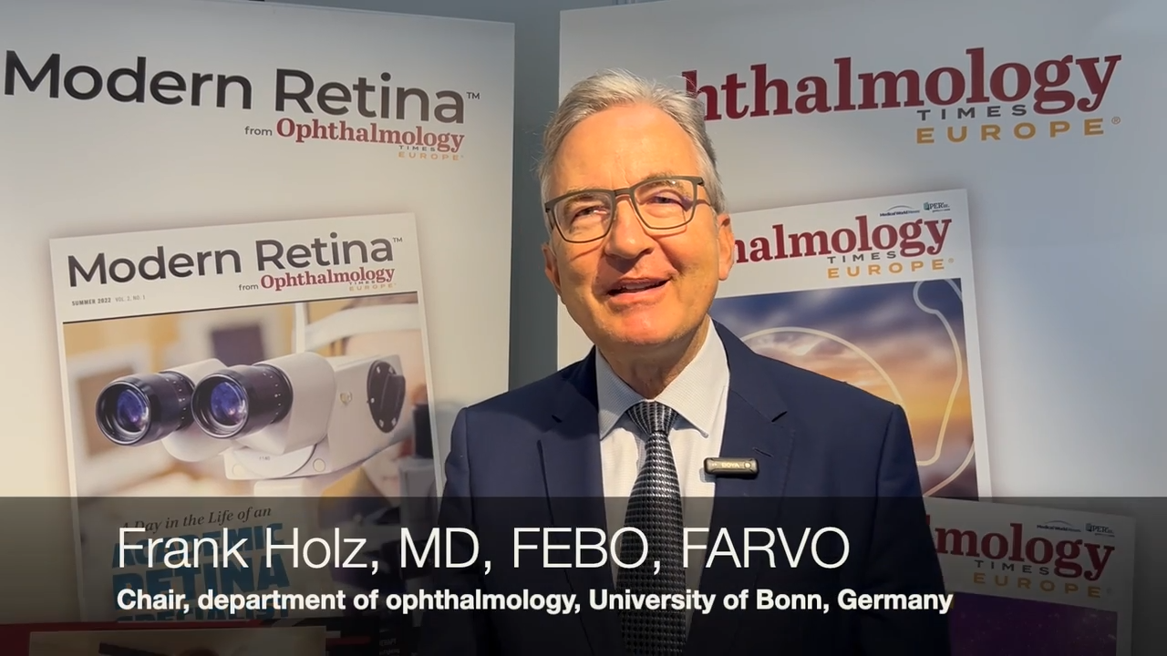 Frank Holz, MD, FEBO, FARVO, highlights new treatment developments at ...