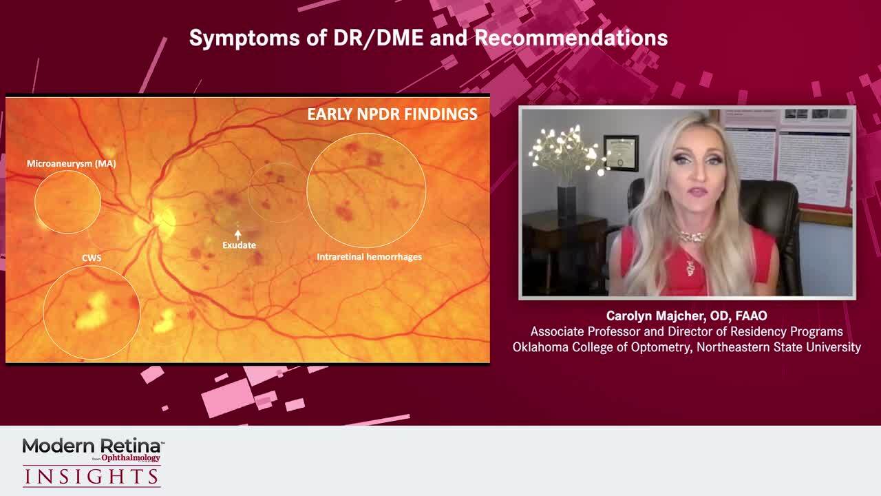 Symptoms of DR/DME and Recommendations