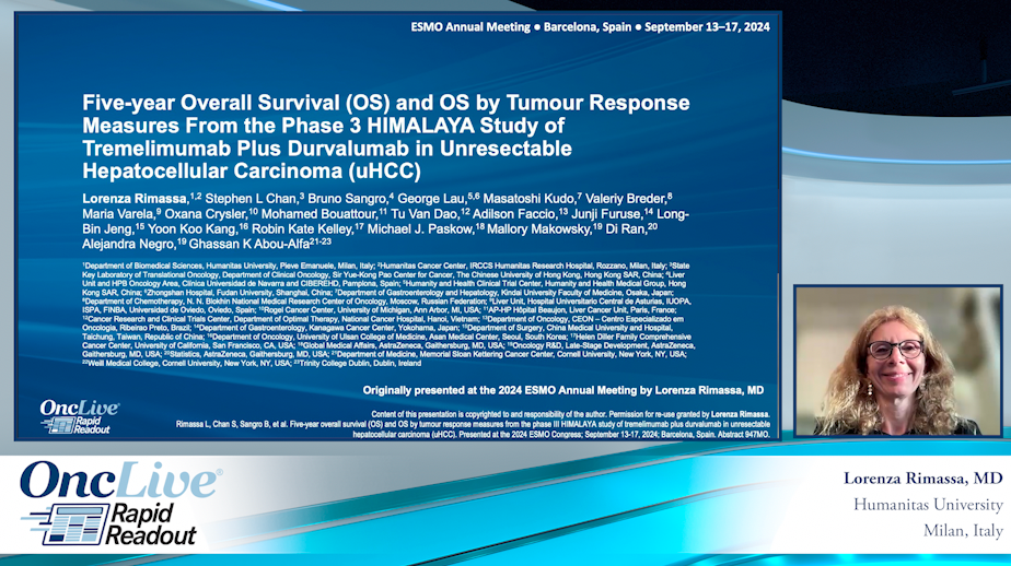 Five-year Overall Survival (OS) and OS by Tumor Response Measures from ...