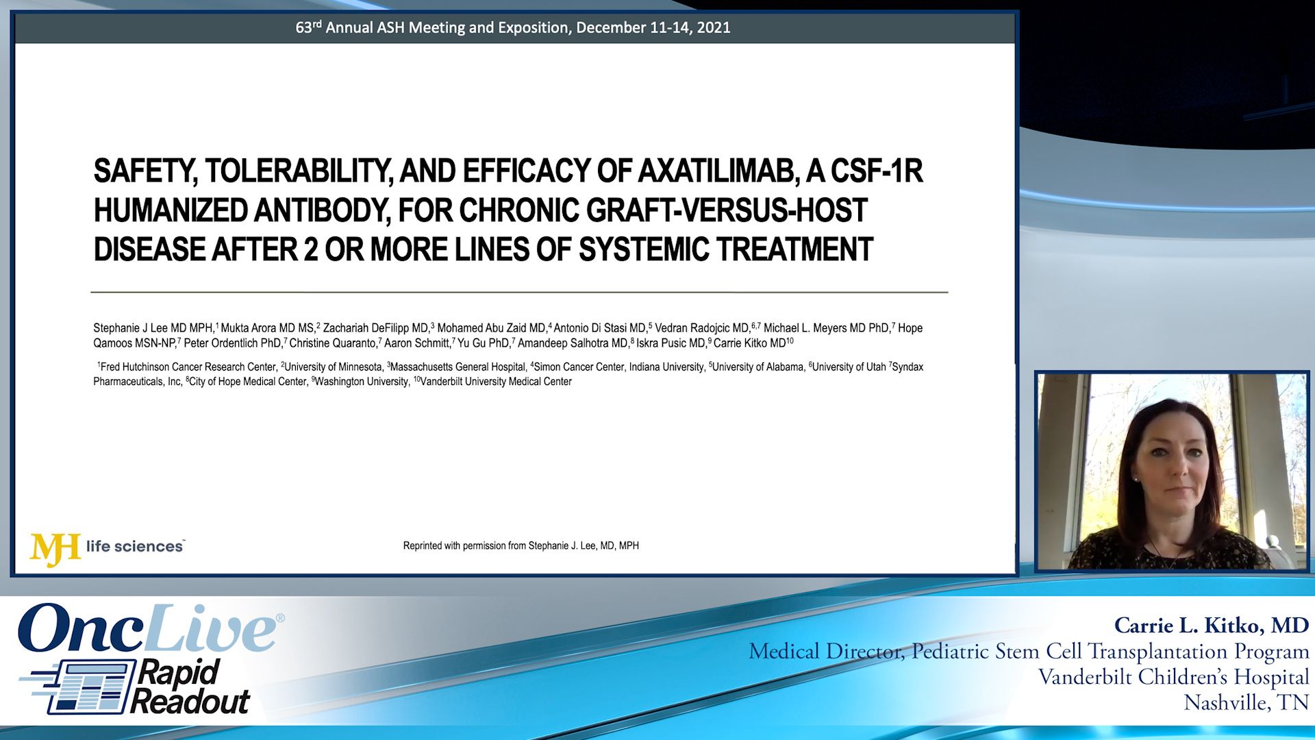 Rapid Readouts: Safety, Tolerability, and Efficacy of Axatilimab, a CSF ...