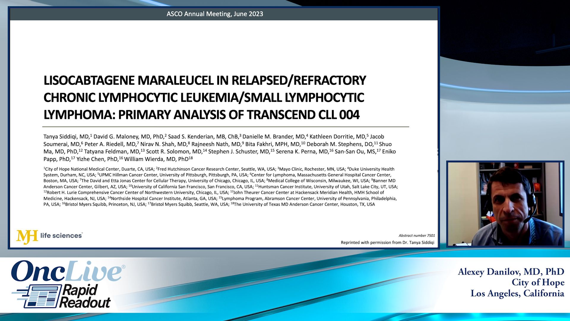 Lisocabtagene Maraleucel in Relapsed/Refractory Chronic Lymphocytic Leukemia/Small Lymphocytic ...