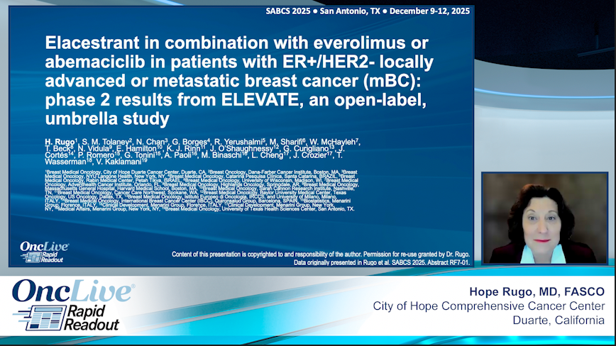 Elacestrant in combination with everolimus or abemaciclib in patients ...