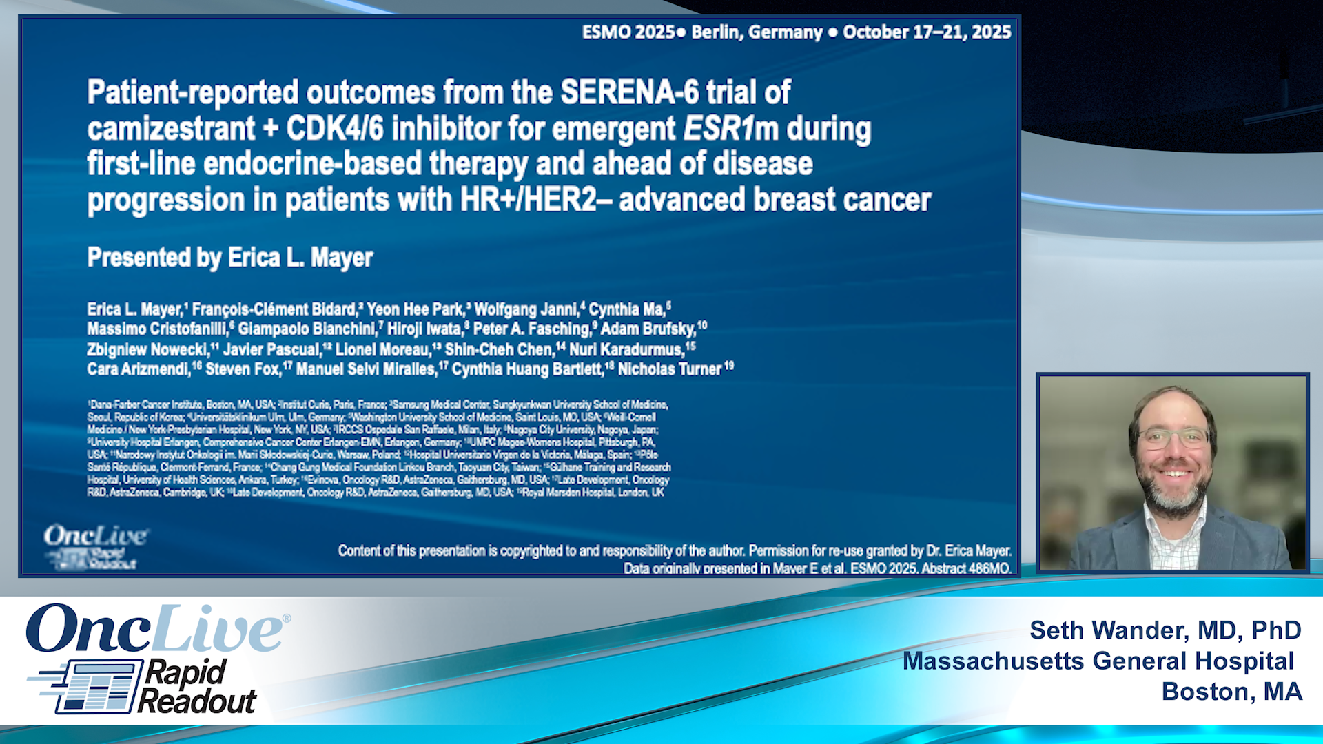 Patient-Reported Outcomes From the SERENA-6 Trial of Camizestrant ...