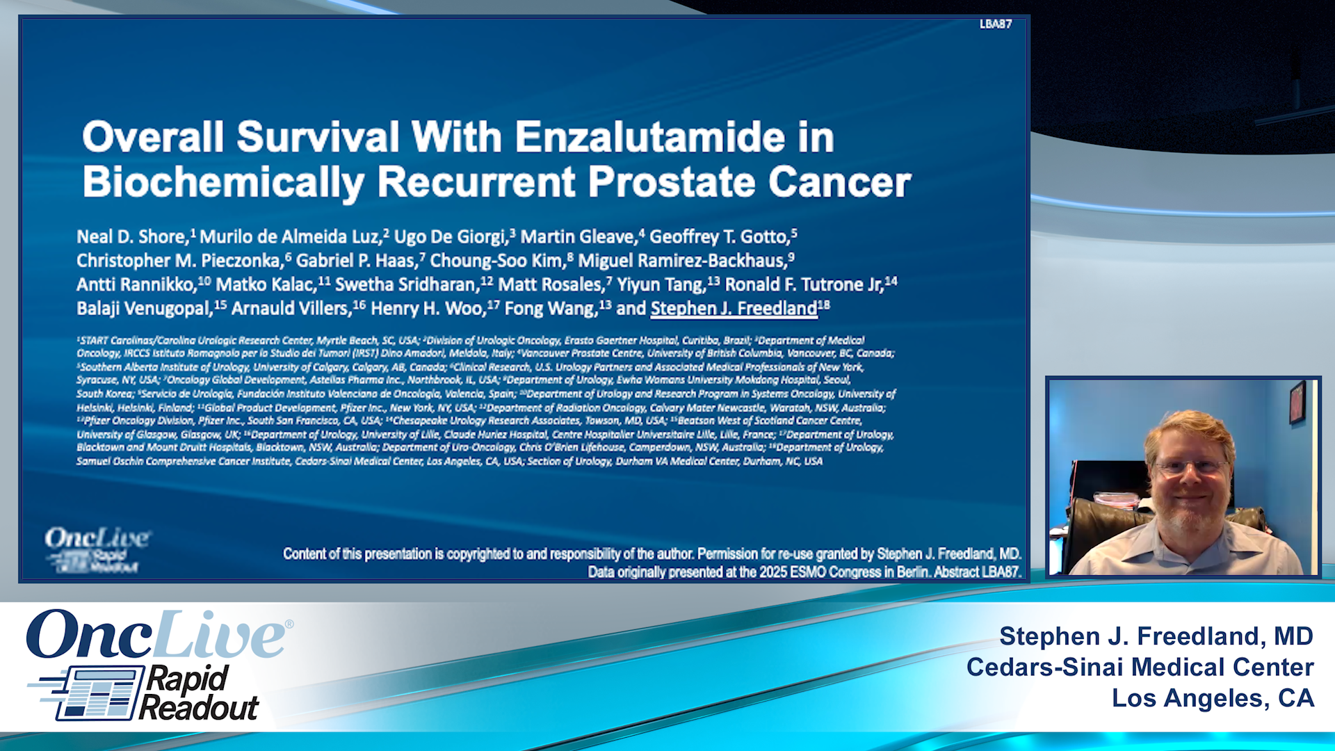 Overall Survival With Enzalutamide in Biochemically Recurrent Prostate ...