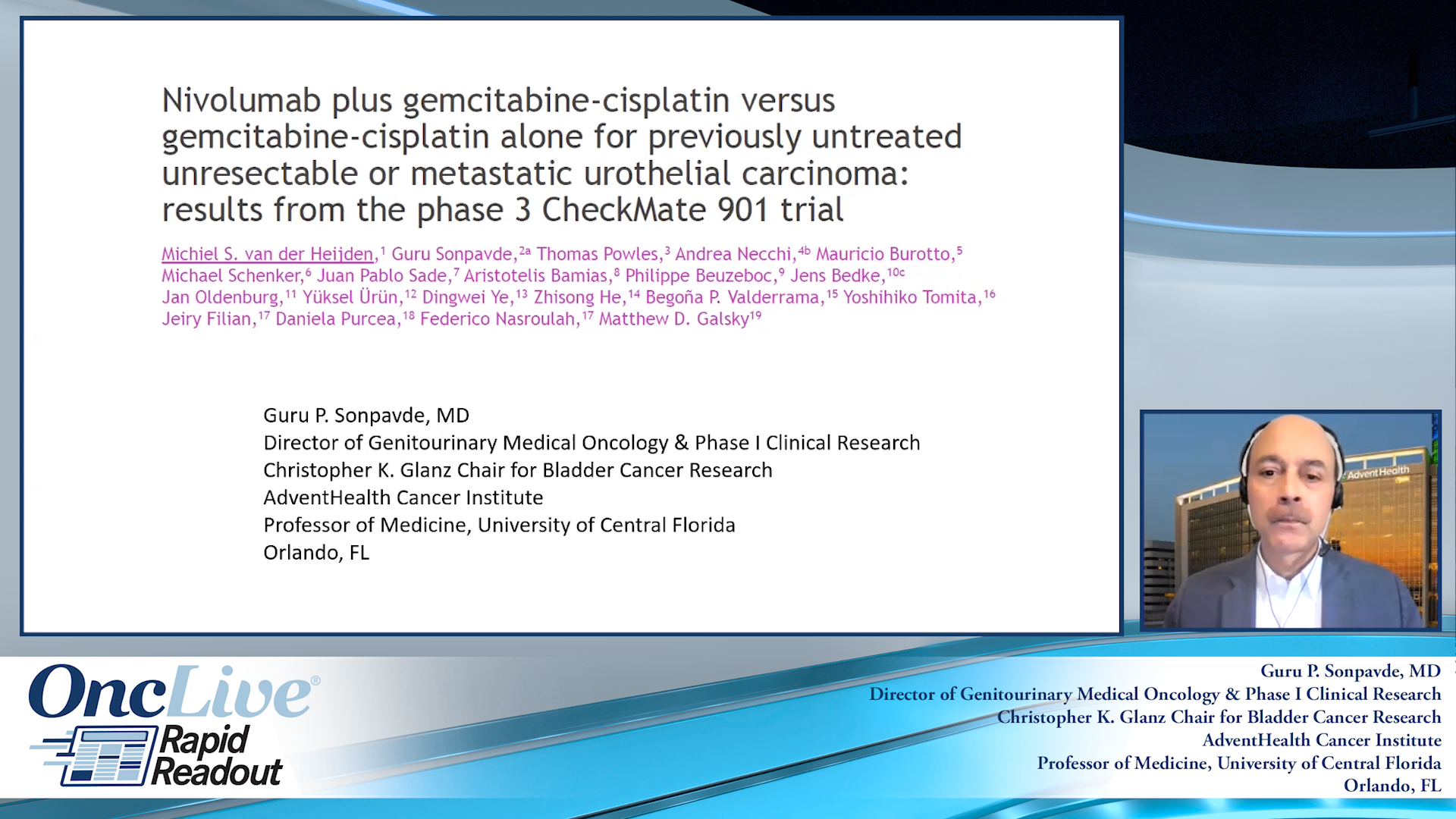 The result of the phase 3 CHECKMATE 901 trial which looked at Nivolumab ...