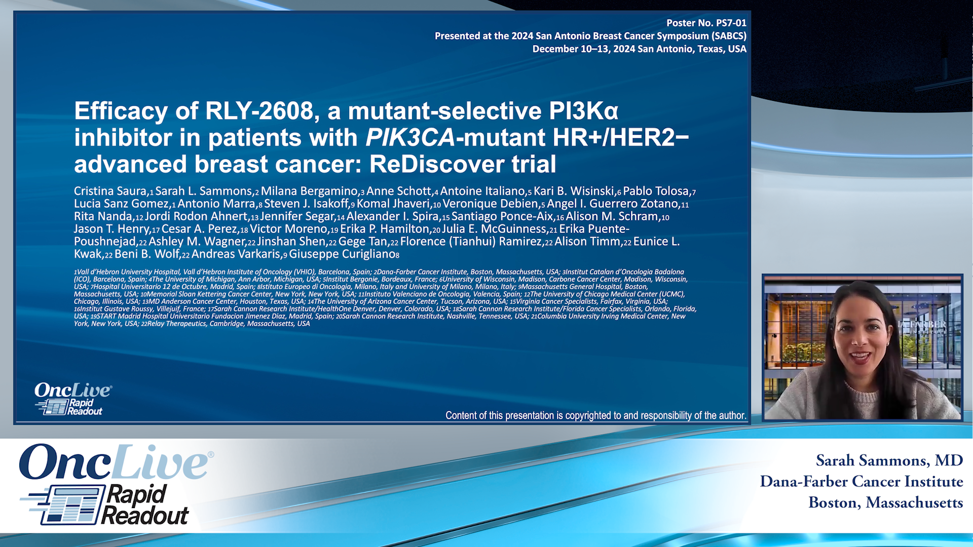 Efficacy of RLY-2608, a mutant-selective PI3Kα inhibitor, in patients ...