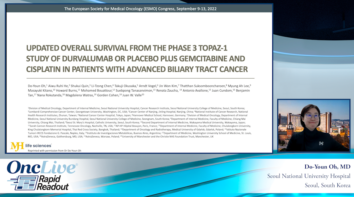Updated Overall Survival from the Phase 3 TOPAZ-1 Study of Durvalumab ...
