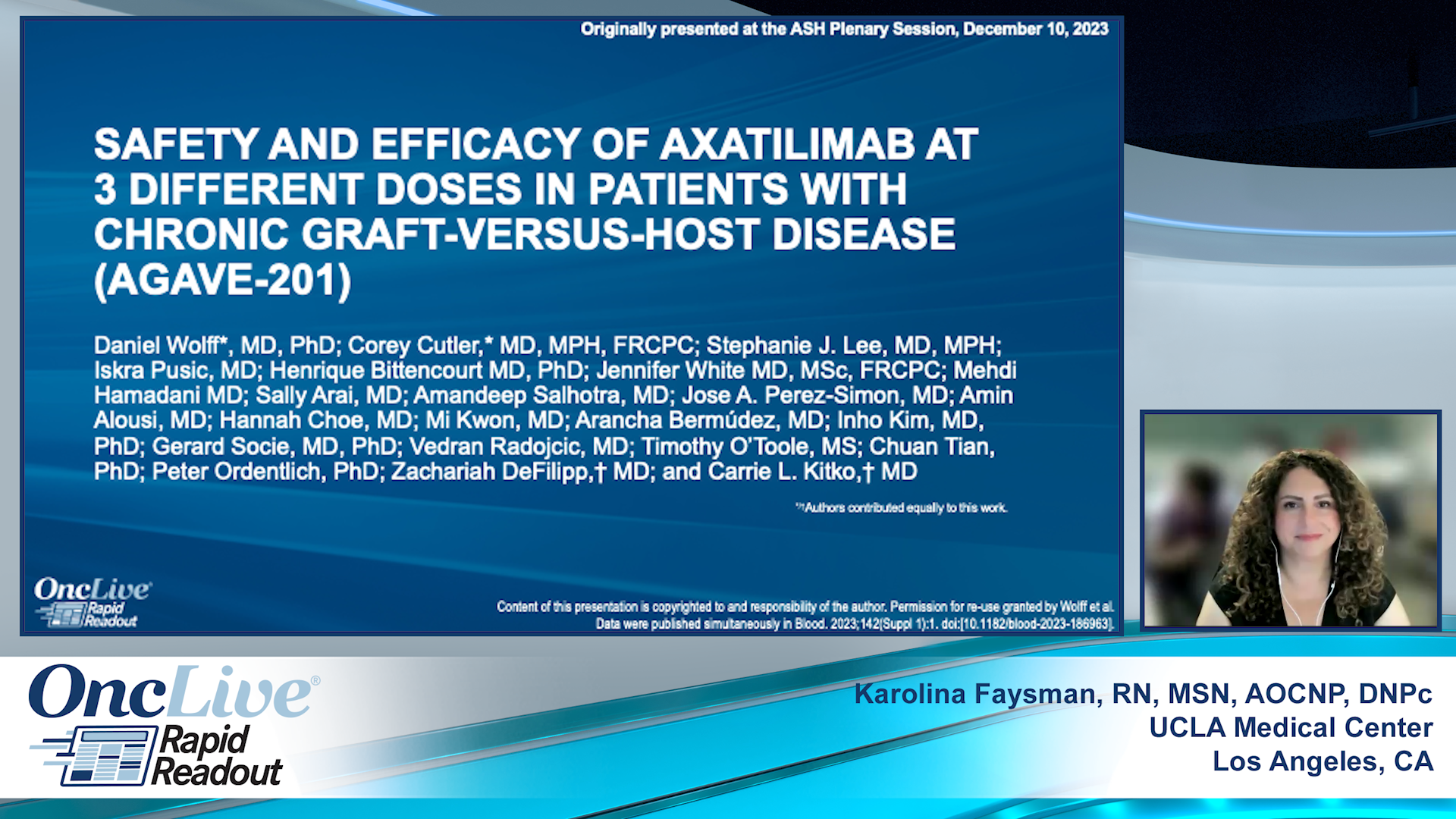 Safety and Efficacy of Axatilimab at 3 Different Doses in Patients with ...