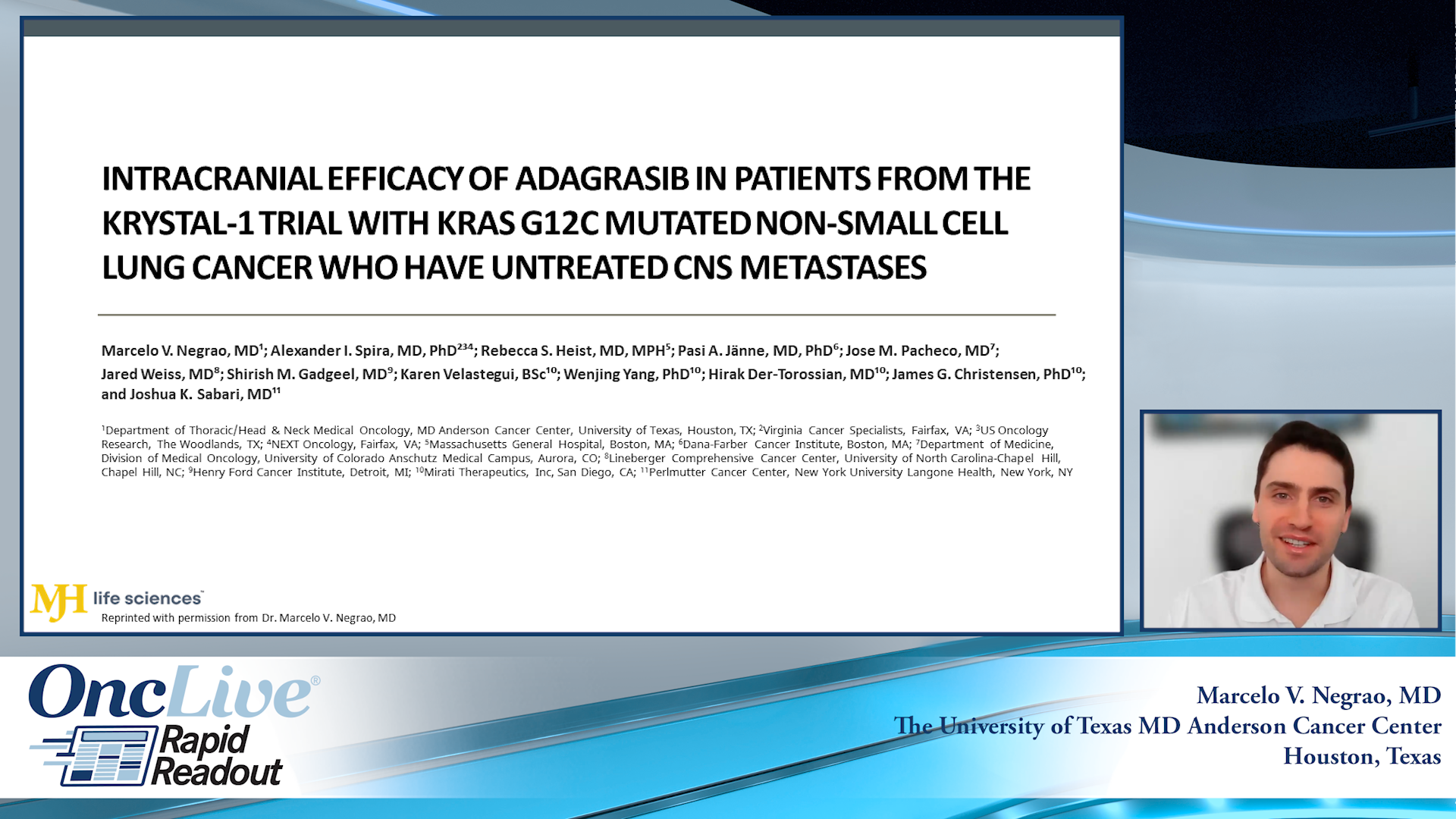 Intracranial Efficacy of Adagrasib in Patients From the KRYSTAL-1 Trial ...