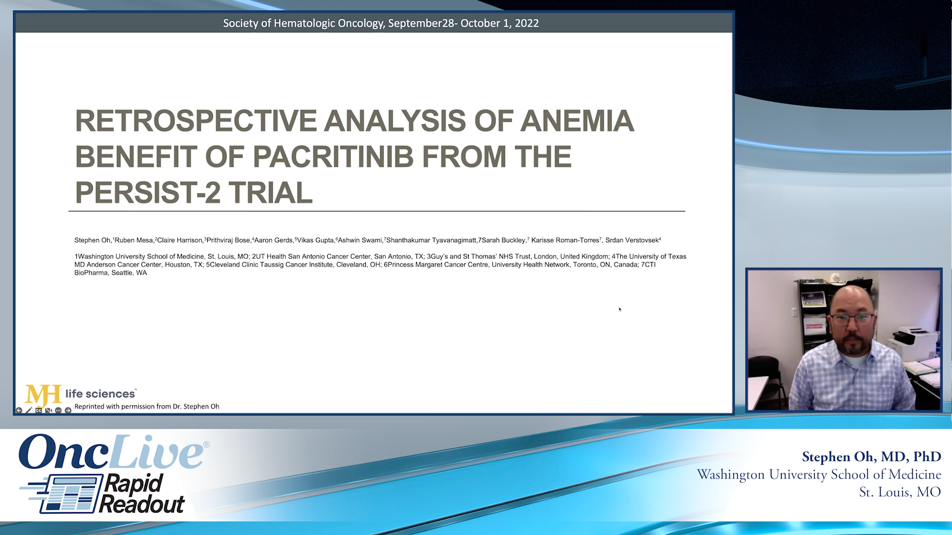 Retrospective Analysis of Anemia Benefit of Pacritinib from the PERSIST ...