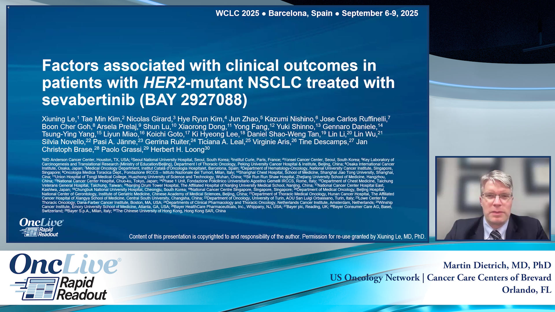 Factors associated with clinical outcomes in patients with HER2-mutant ...