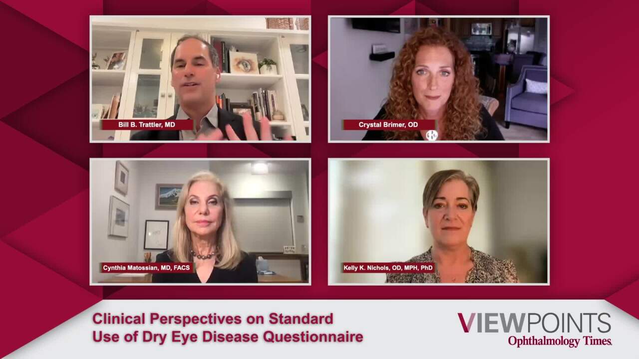 Clinical Perspectives on Standard Use of Dry Eye Disease Questionnaire