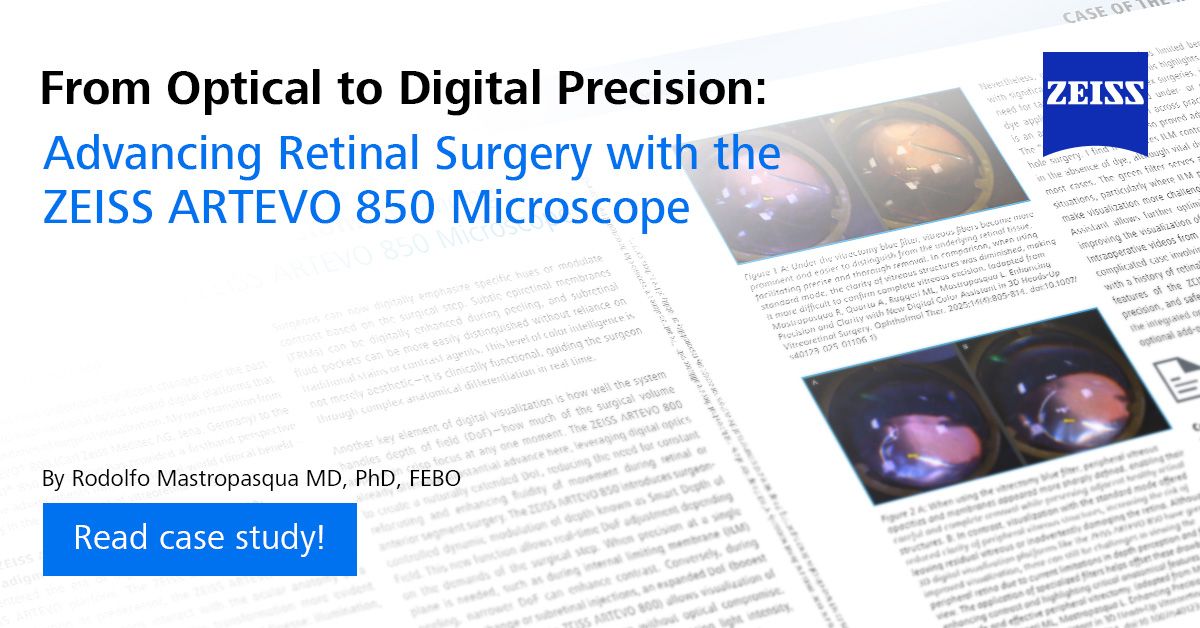 From Optical to Digital Precision: Advancing Retinal Surgery with the ...