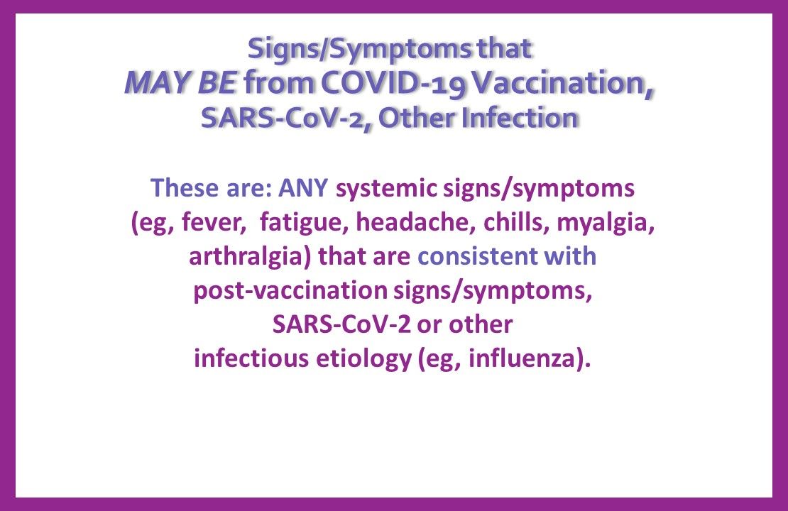 How to Manage Post-COVID-19 Vaccination Reactions among Healthcare Staff