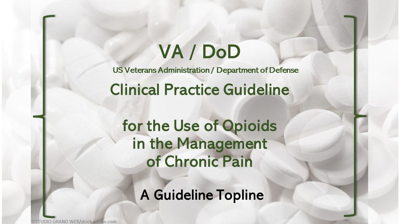 VA-DoD 2022 Recommendations on Use of Opioids for Management of Chronic ...