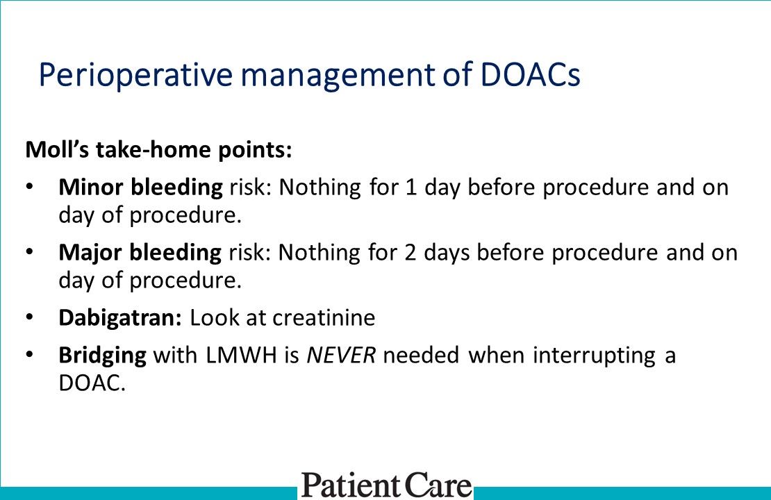 ACP: DOAC Dos and Don'ts Primer with Stephan Moll, MD