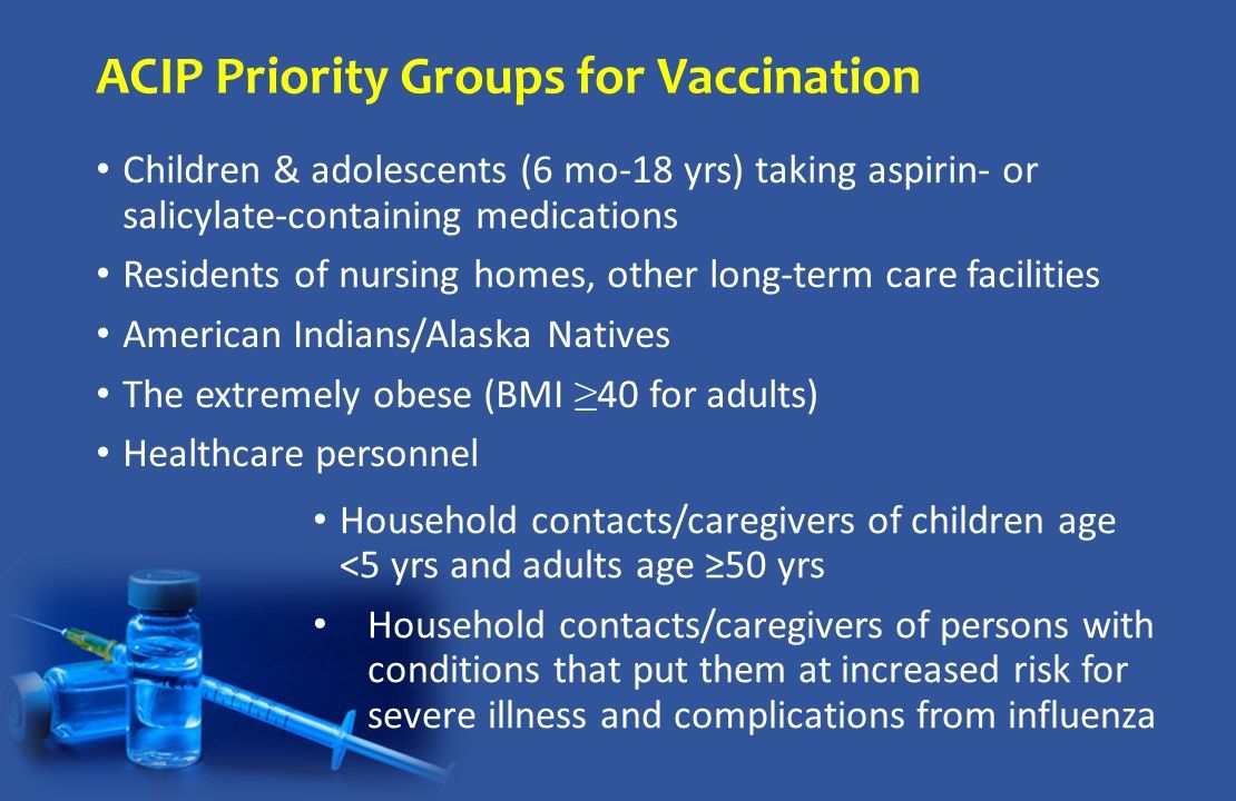 CDC Updates to Flu Vaccination Guidance, 2019-2020