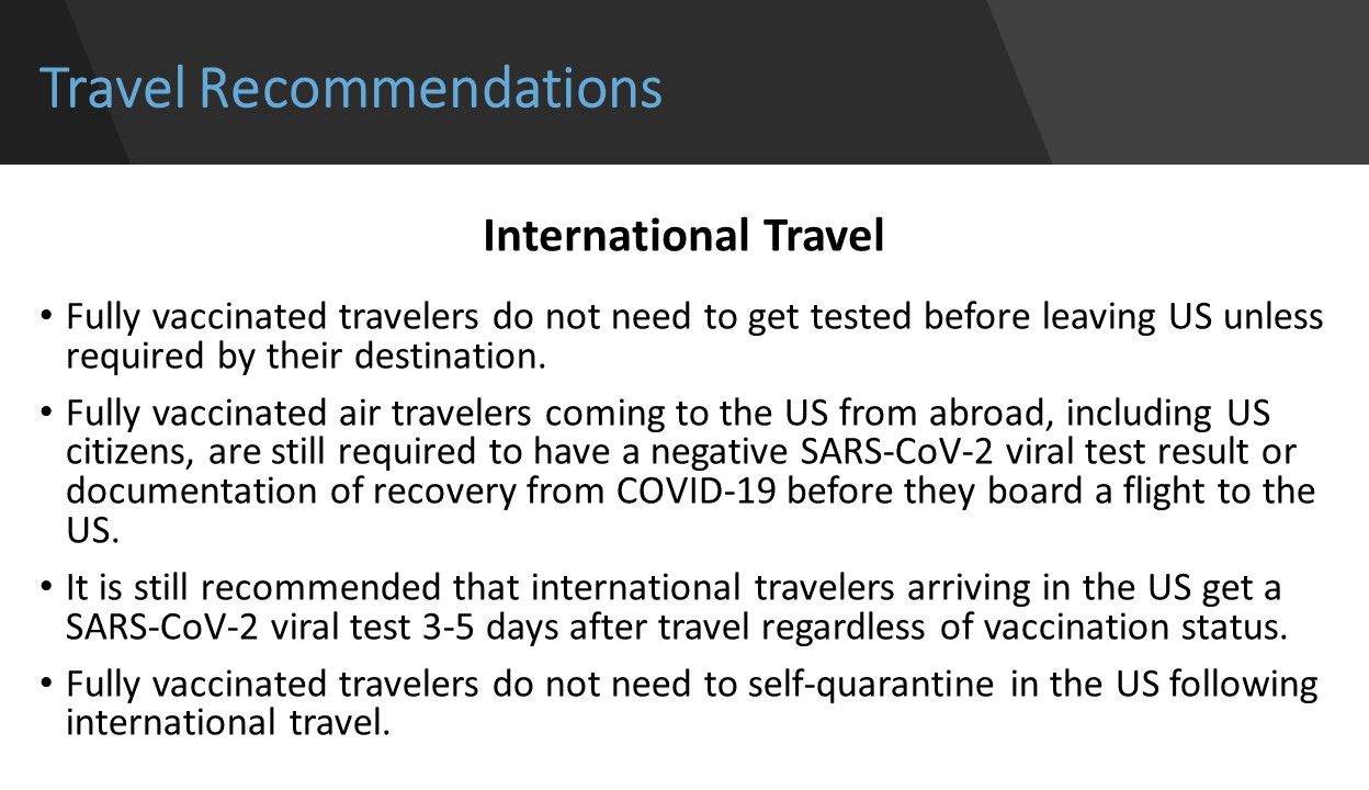 Updated CDC Guidance for Fully Vaccinated People: Takeaways for Primary ...