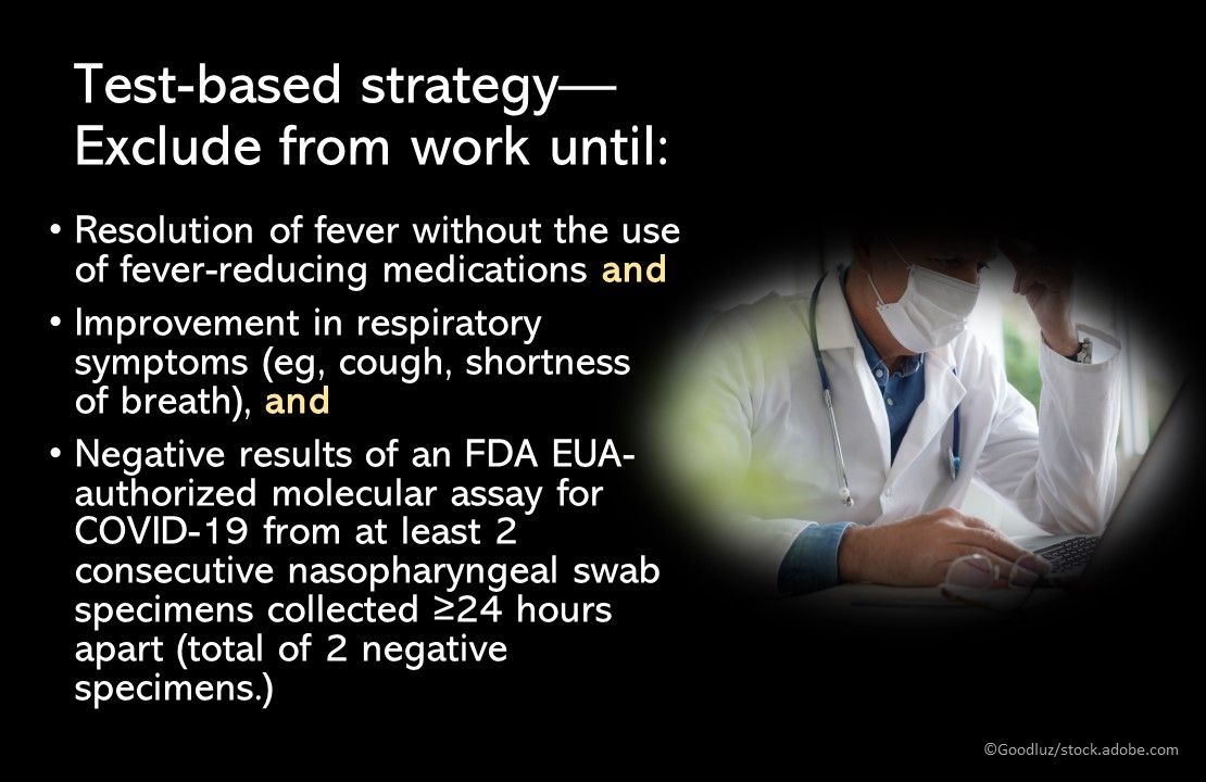 Return to Work Criteria for HCP After COVID-19