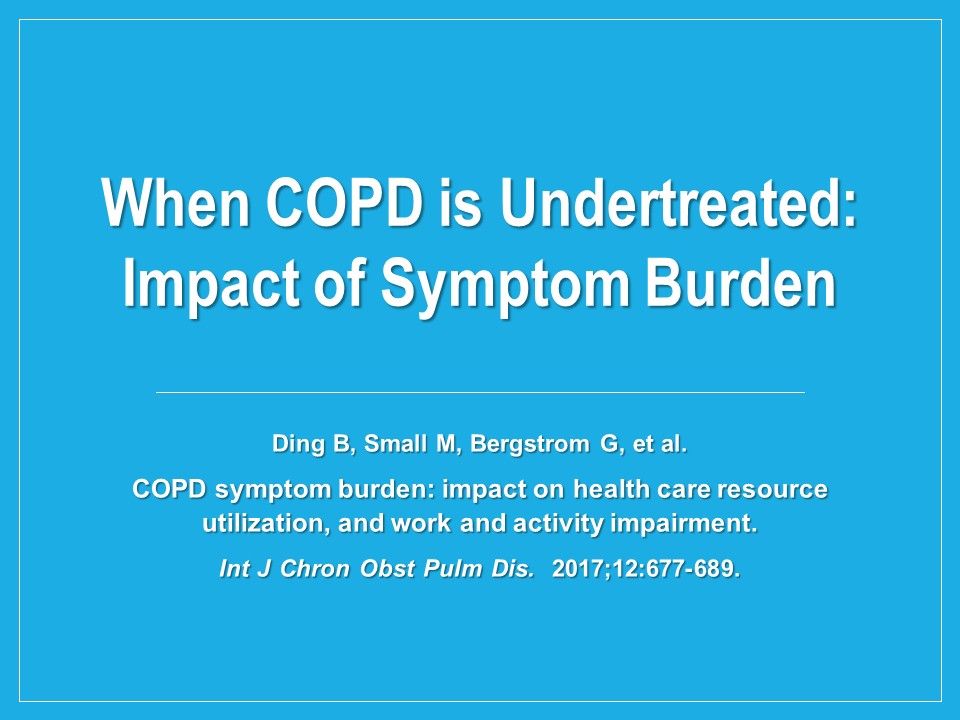COPD--Impact of Undertreated Symptoms