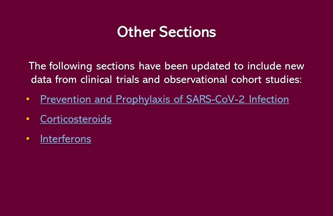 NIH COVID-19 Treatment Guidelines Updated Based on New Data