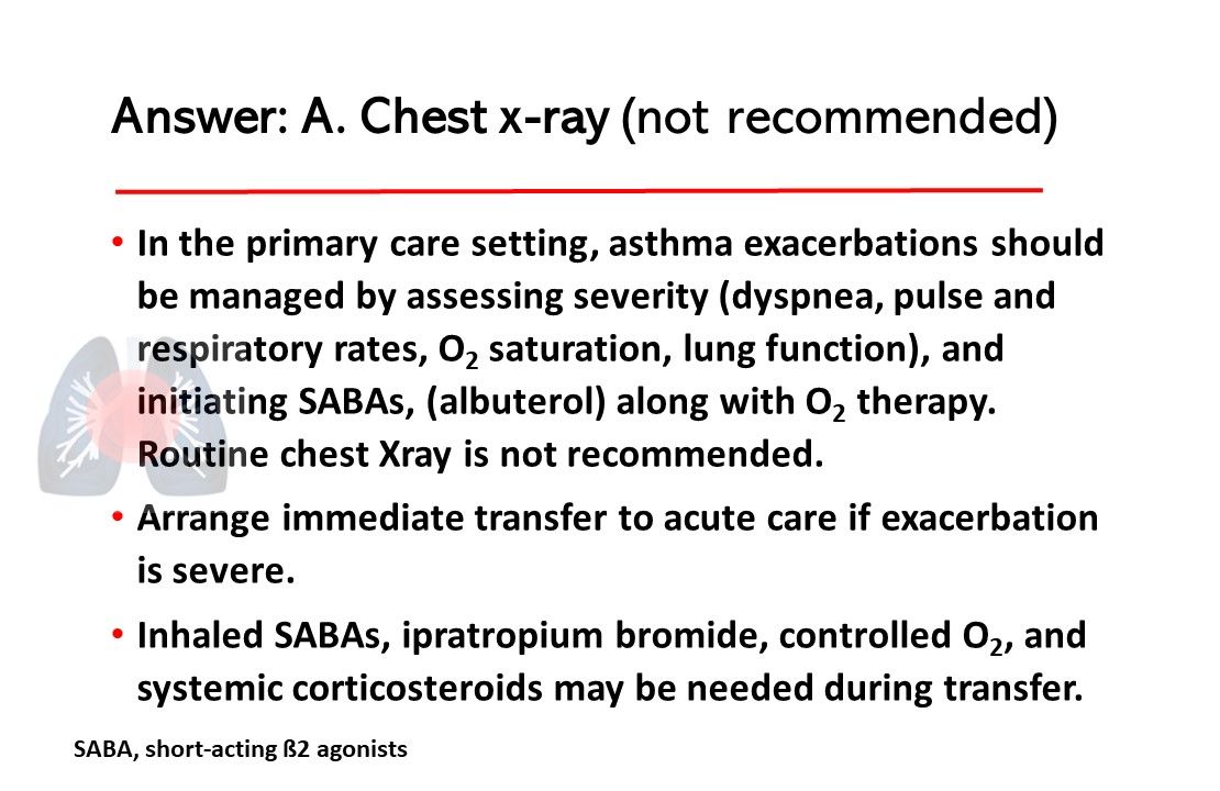 Exacerbations in Asthma and COPD: GINA and GOLD Guidelines Quiz