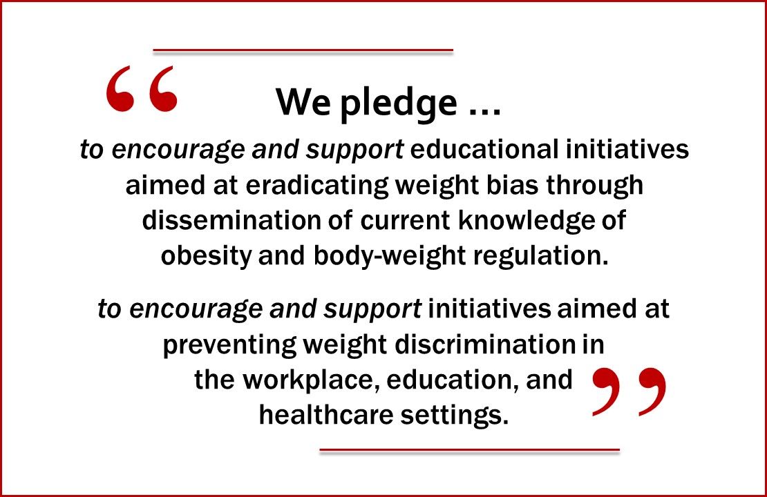 New Pledge to Abolish Pernicious Obesity Stigma
