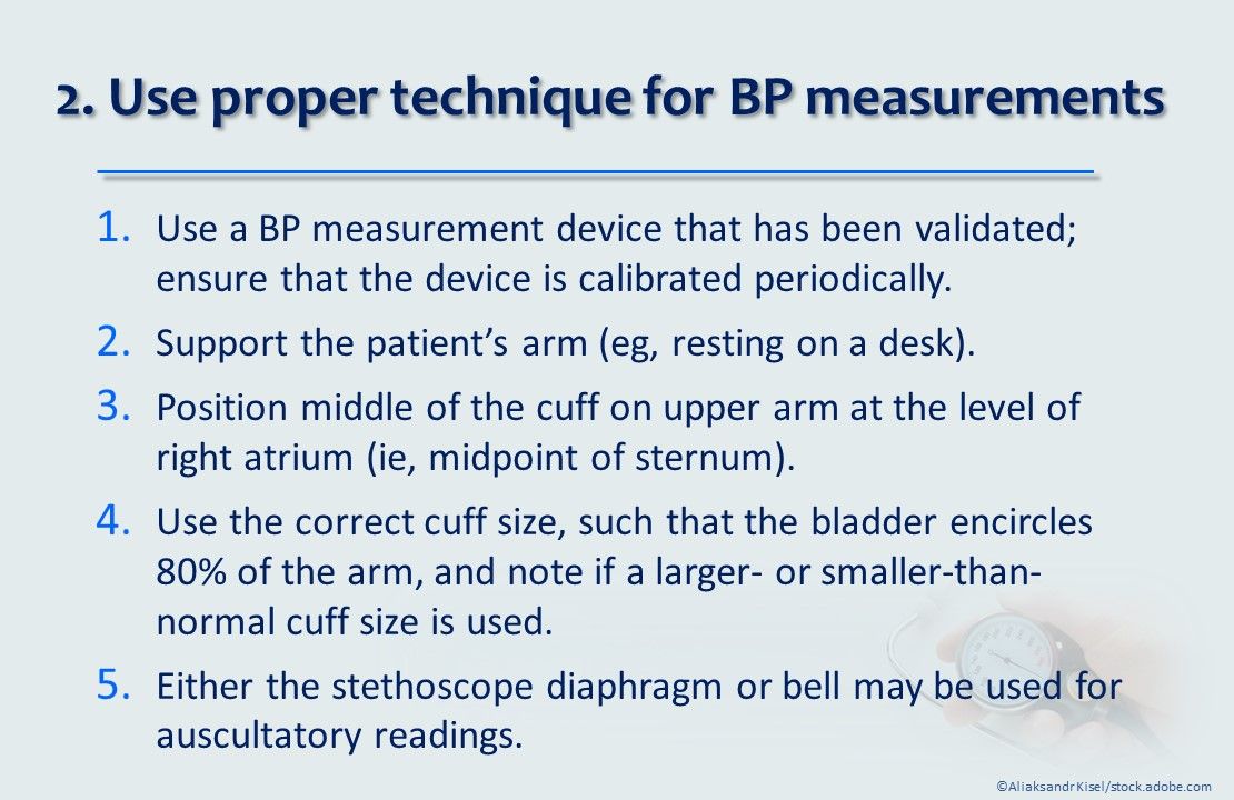 Errrors in blood pressure management can be reduced by following guidelines