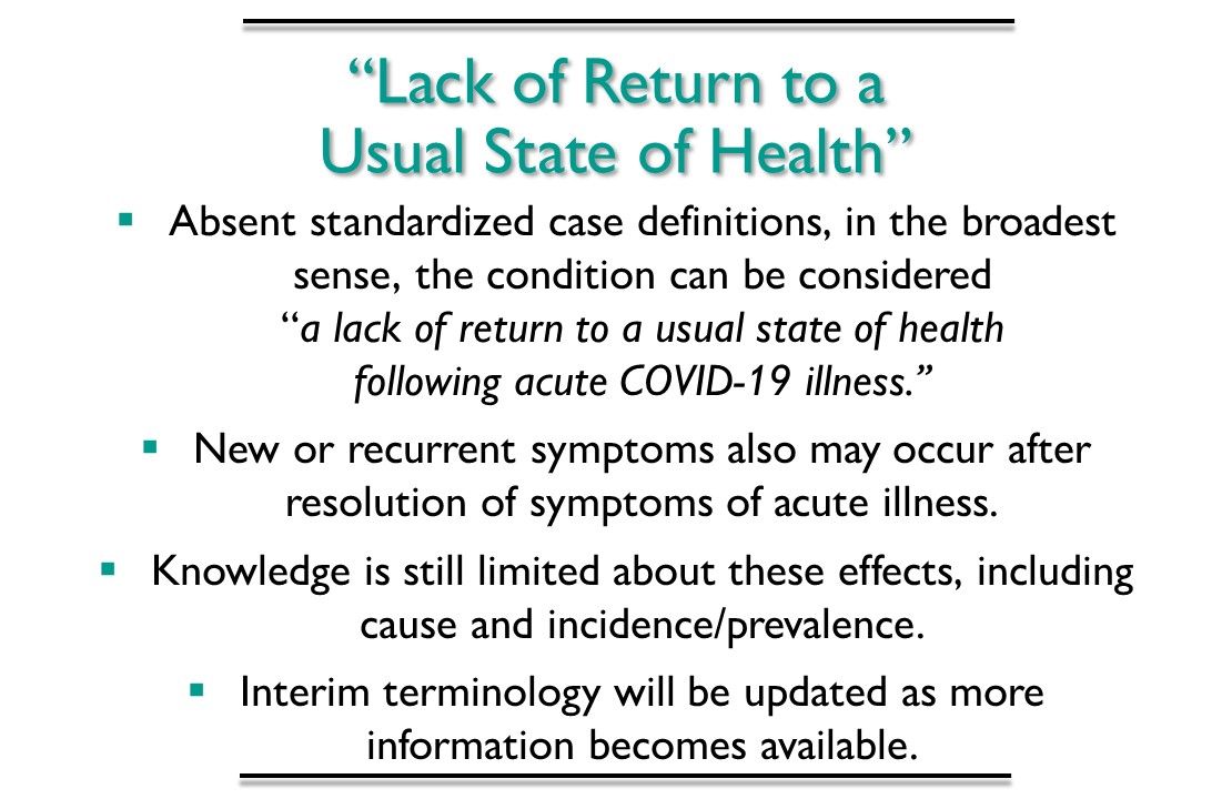 Post-COVID Conditions: What the CDC Wants you to Know