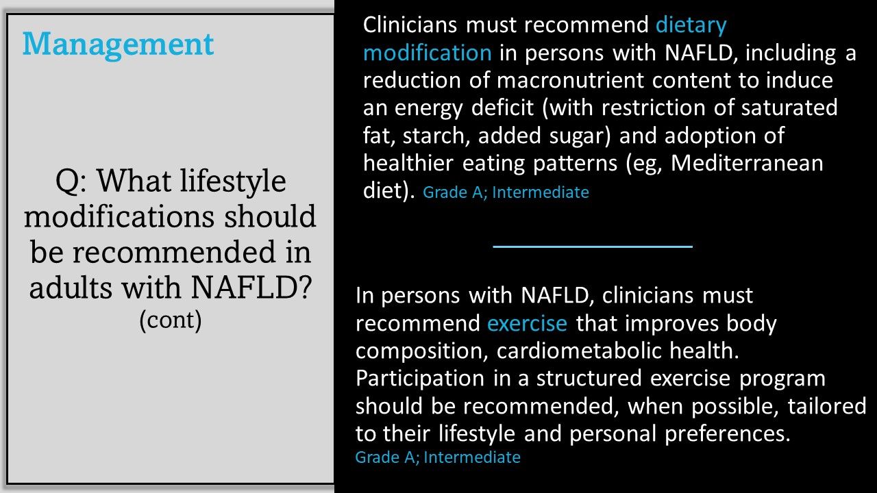 Management of Nonalcoholic Fatty Liver Disease in Adults: Guidelines ...