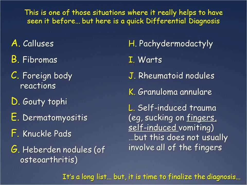 "Knarley" Knuckles in a 12-year-old Boy | Patient Care Online
