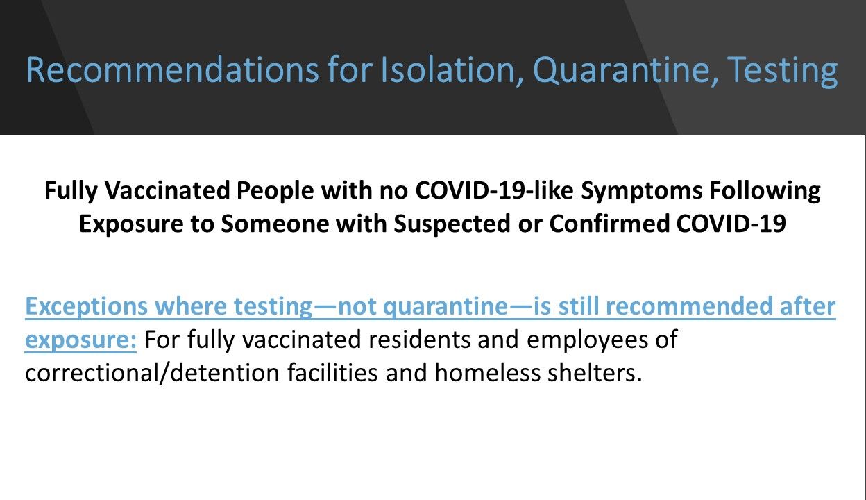 Updated CDC Guidance for Fully Vaccinated People: Takeaways for Primary ...