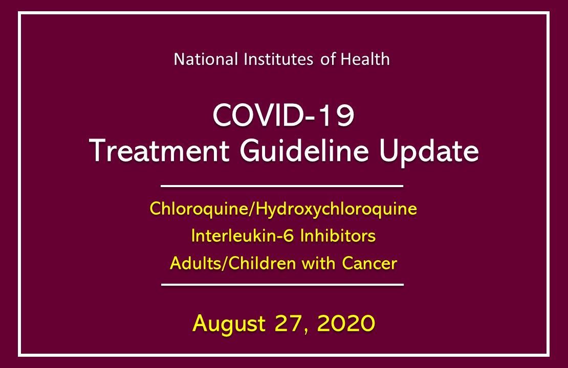 NIH COVID-19 Treatment Guidelines Updated Based on New Data