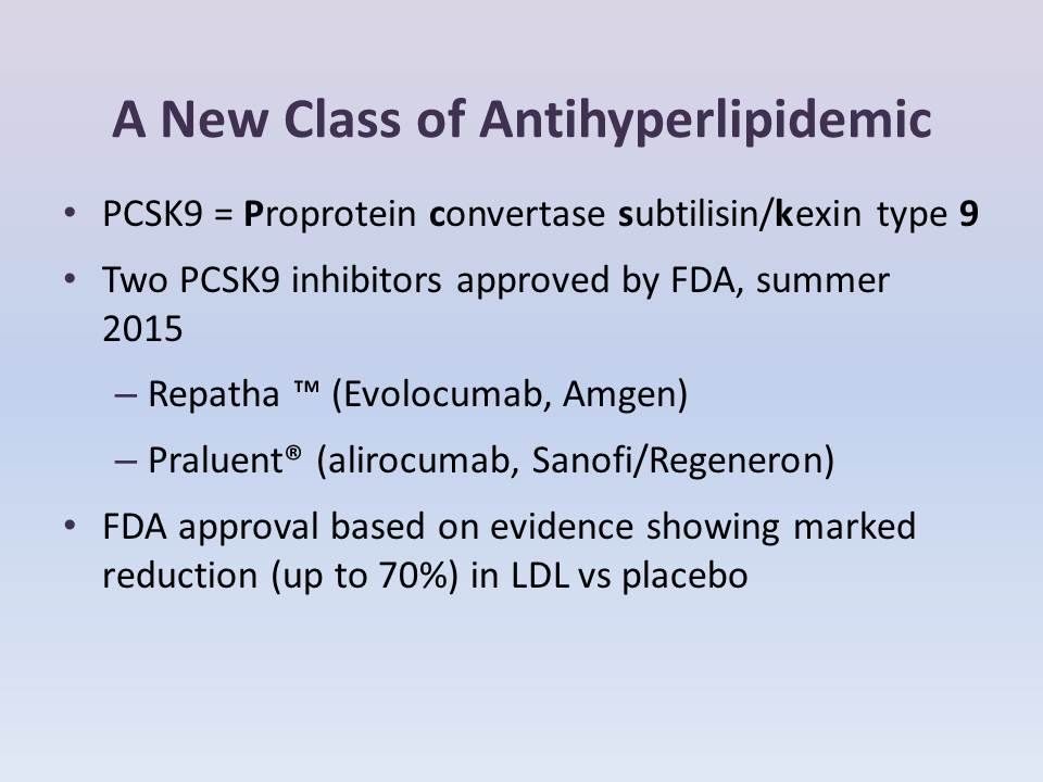 PCSK9 Inhibitors: The Facts At-a-Glance